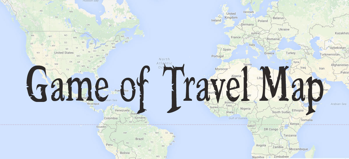 Game of Travel Map | Game of Travel